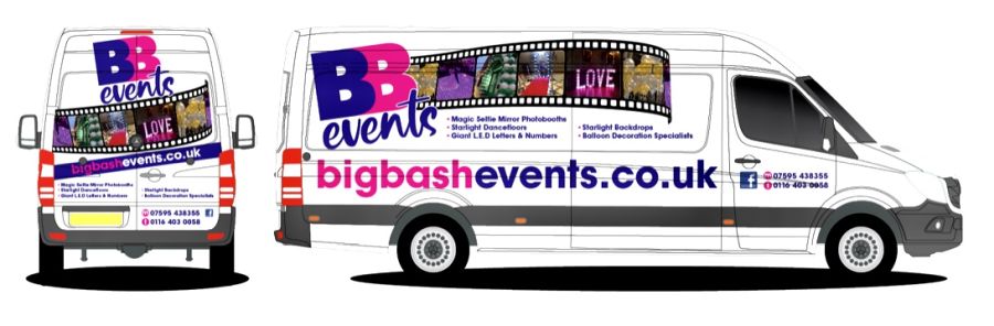 Our new van design - Big Bash Events