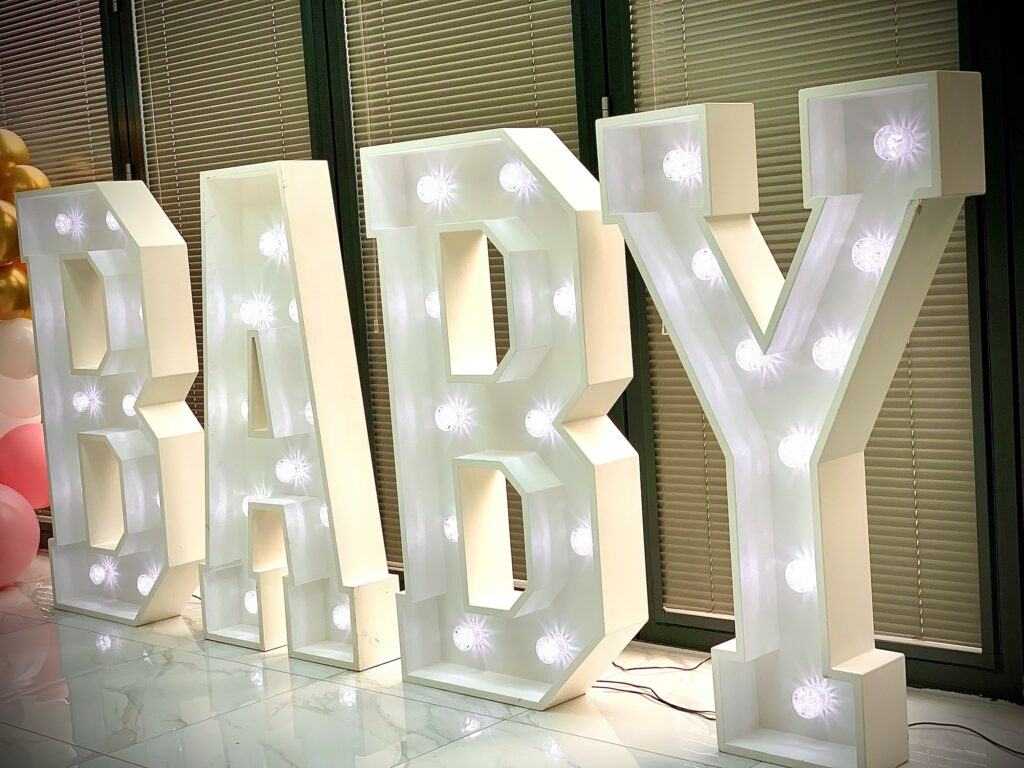 Light Up BABY Letters – Big Bash Events