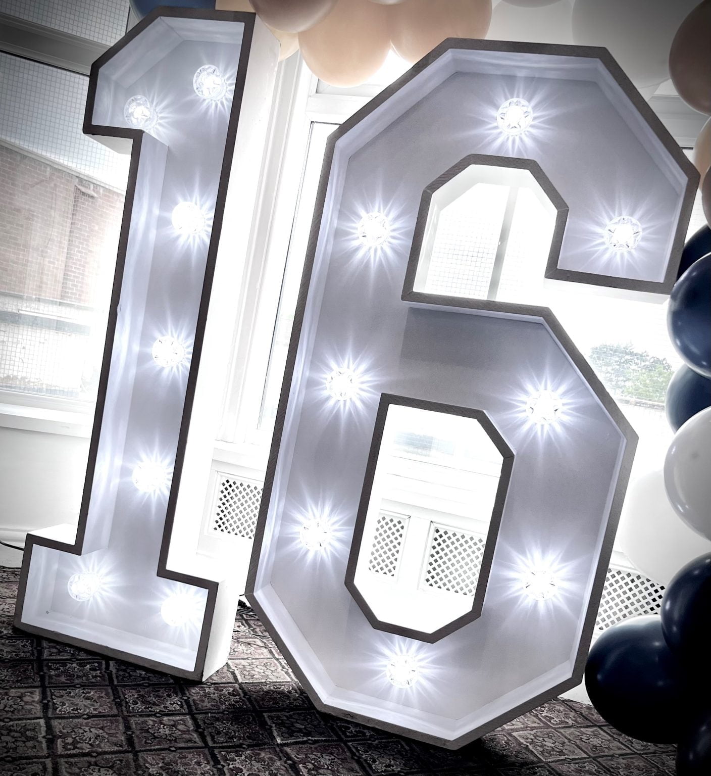 Giant Light-Up Number Hire – Big Bash Events