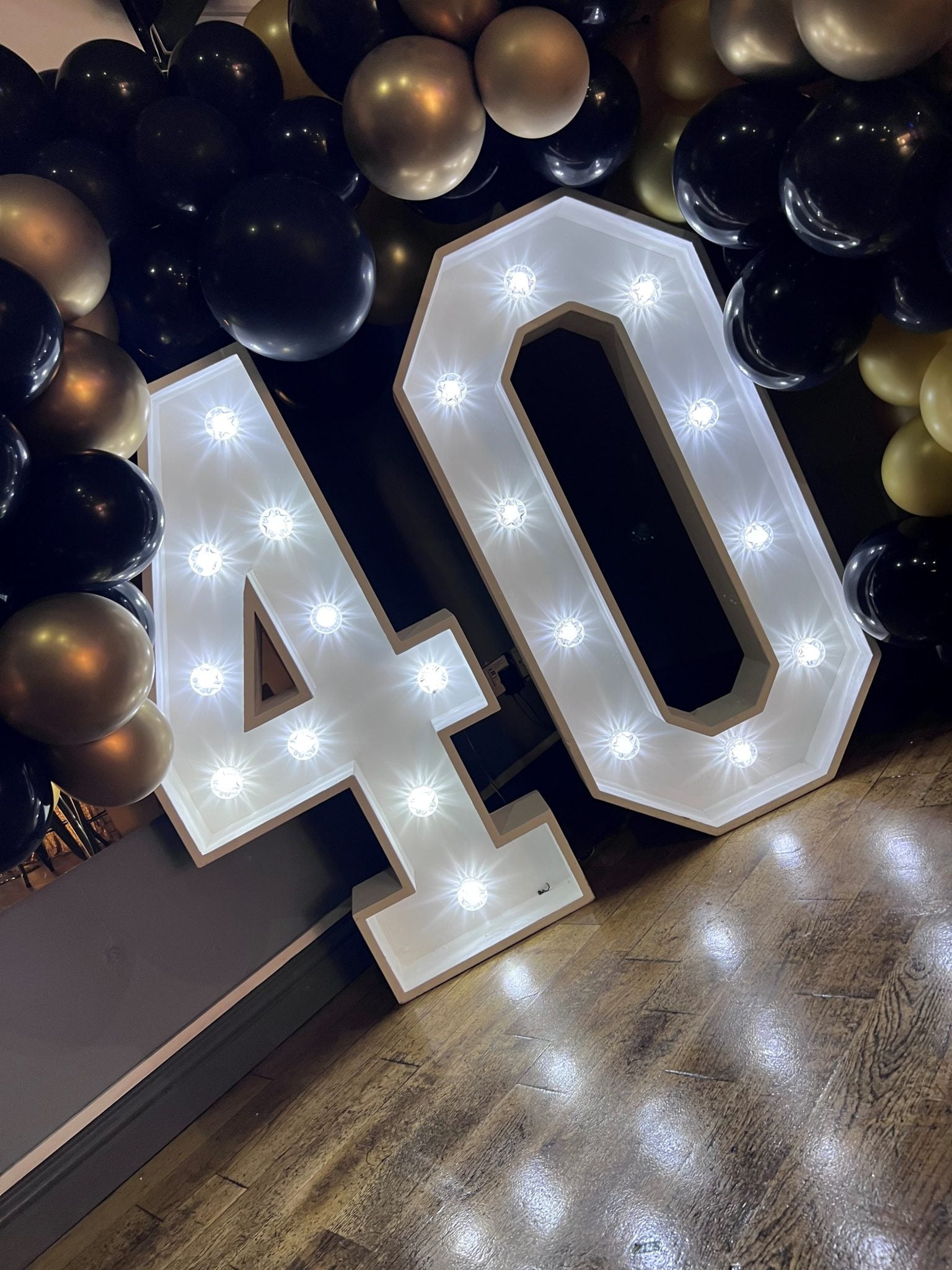 Giant Light-Up Number Hire – Big Bash Events